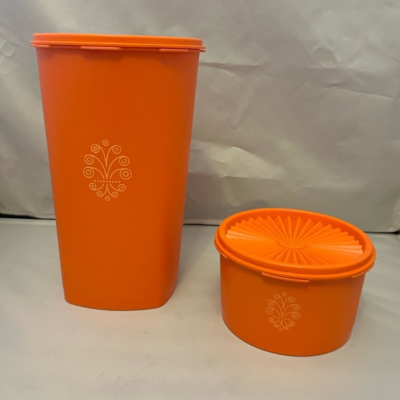Tupperware | Storage & Organization | Vibrant Orange Decorative ...